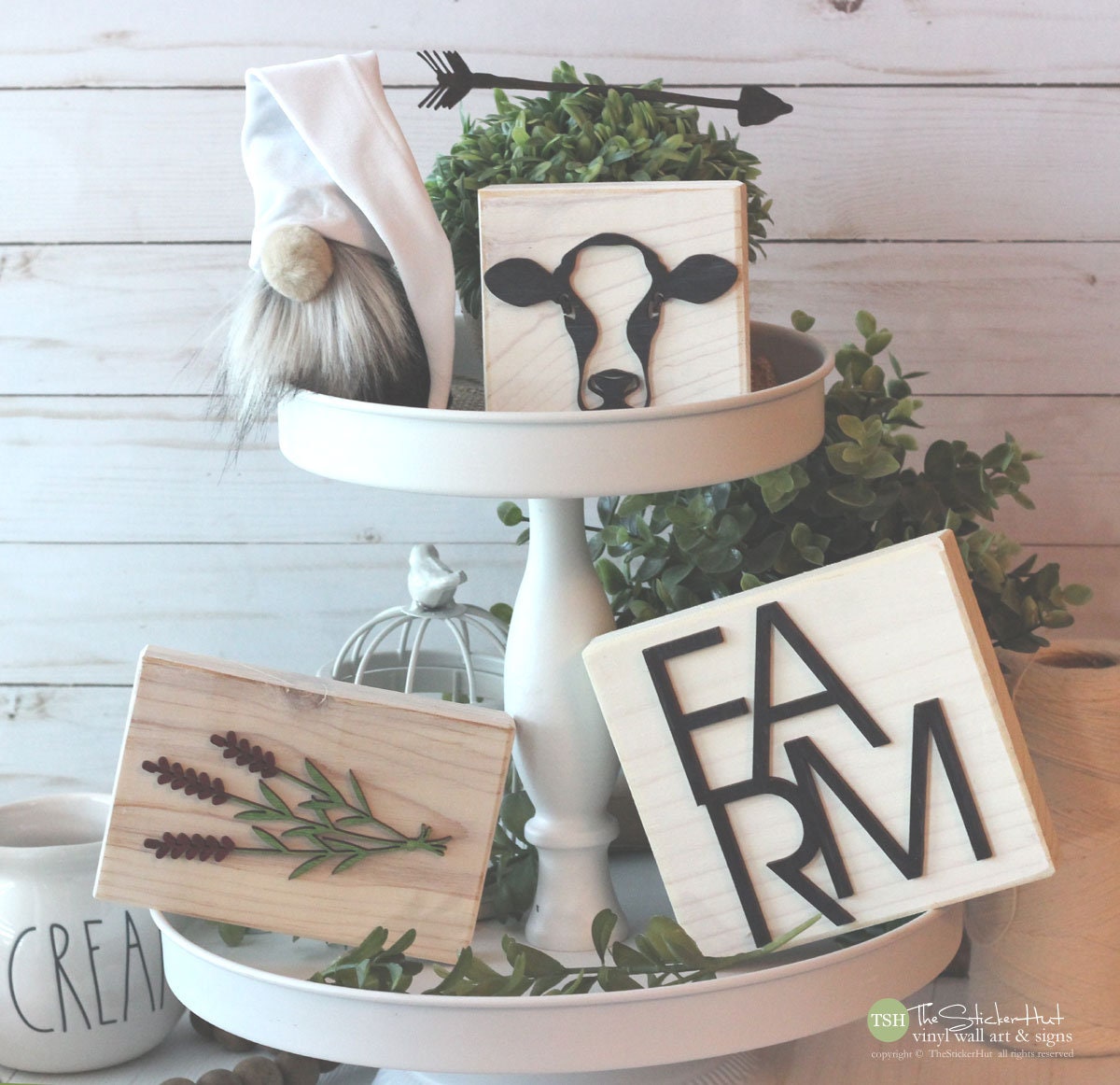 Modern Farmhouse Signs - Tiered Tray Set - Mix and Match Items - Farm ...
