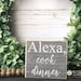 Alexa Cook Dinner Mini Block Wood Sign - Kitchen Decor - Wood Sign ...