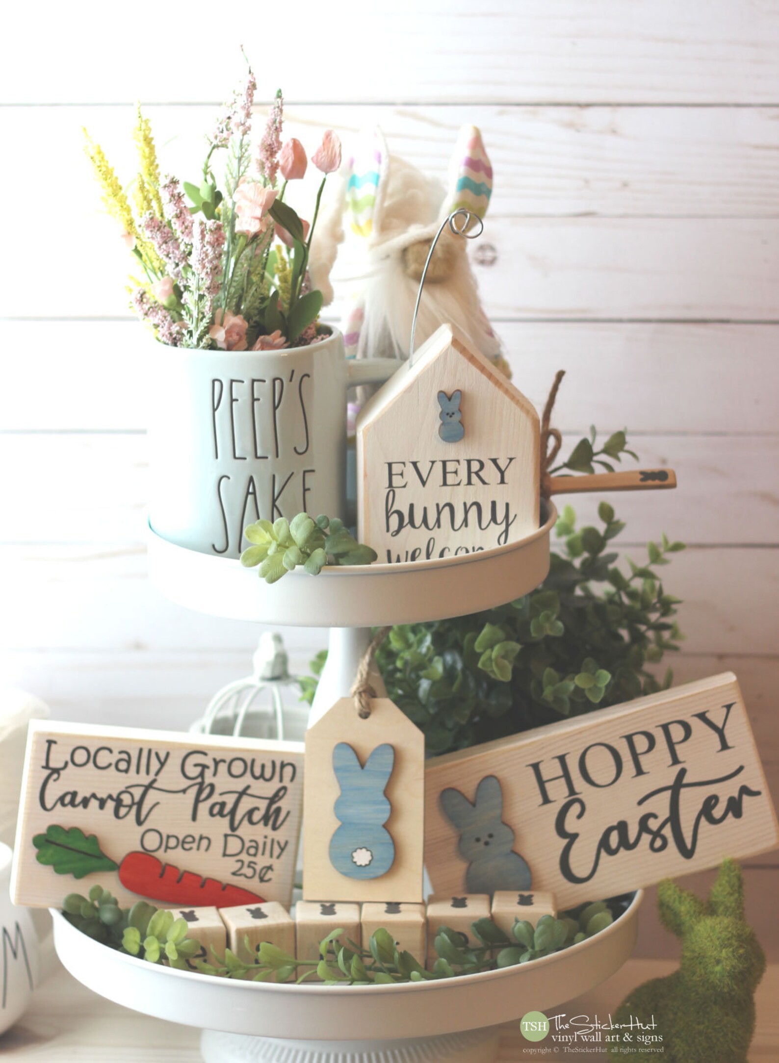 Easter Tiered Tray Set Mix and Match Items Mini Sign Sets | Etsy