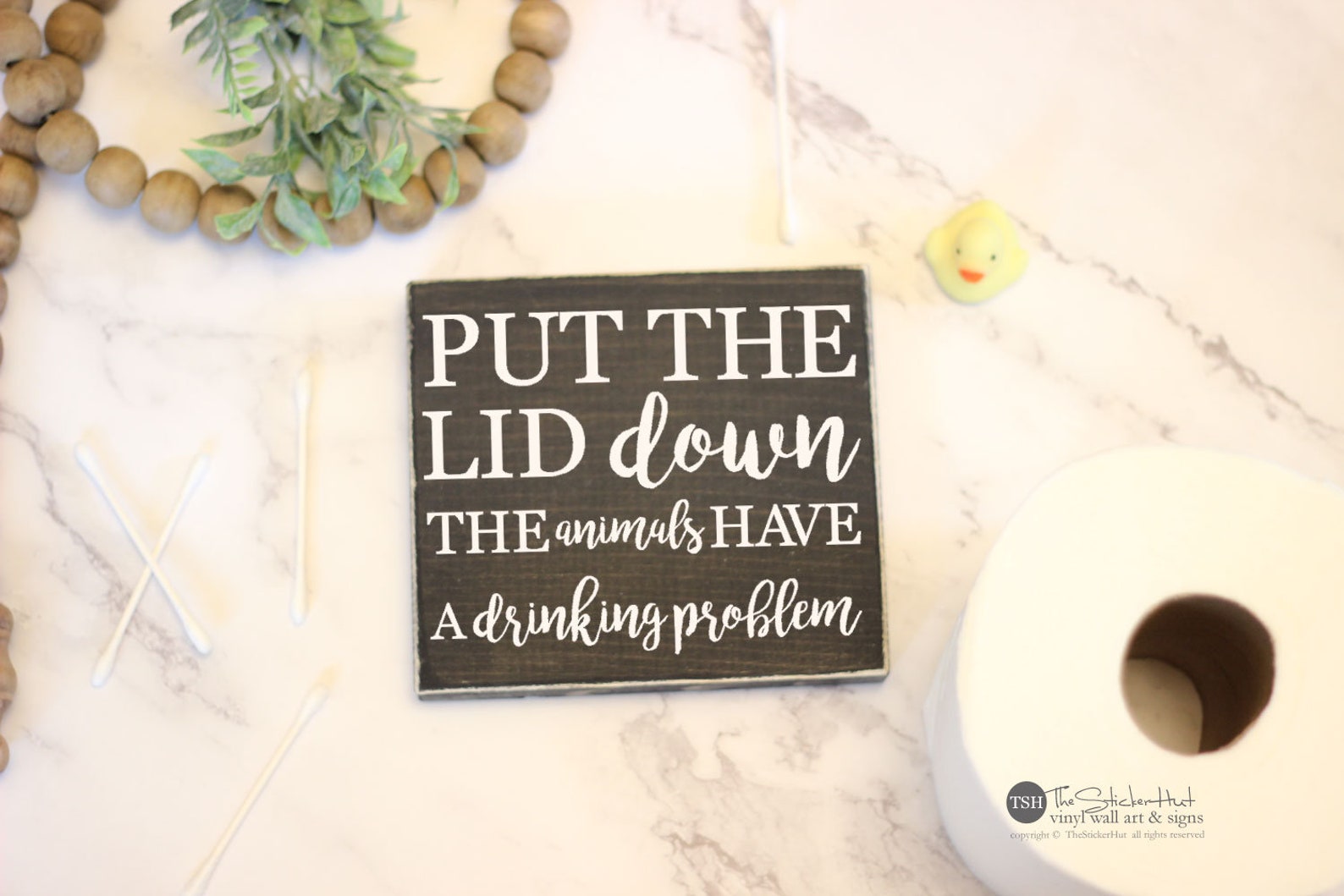 Put the Lid Down the Animals Have A Drinking Problem Bathroom - Etsy