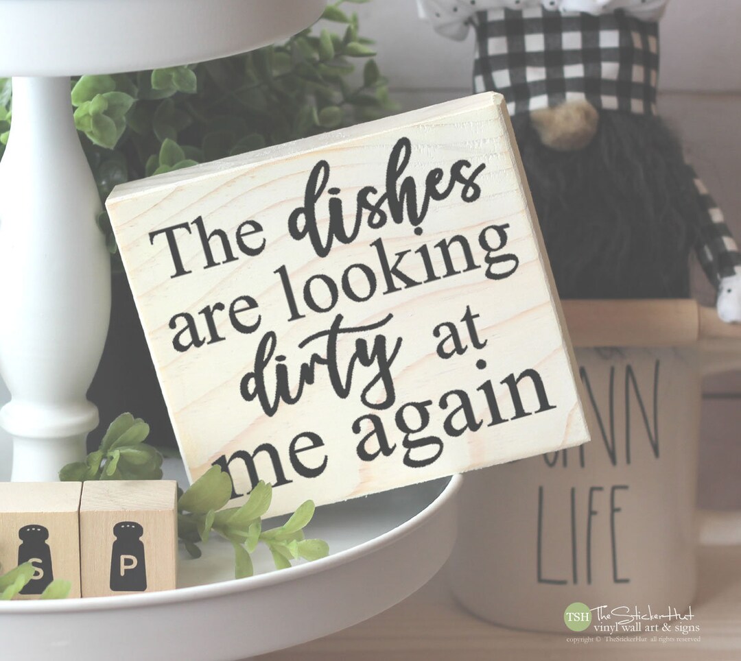 Kitchen Cooking Signs Tiered Tray Set Mix and Match Items Mini Signs 3D ...