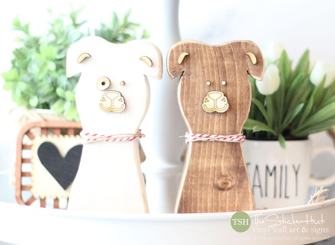 Mini Wood Dogs for Tiered Tray - Mini Dog - Kitchen Decor - Coffee Bar ...
