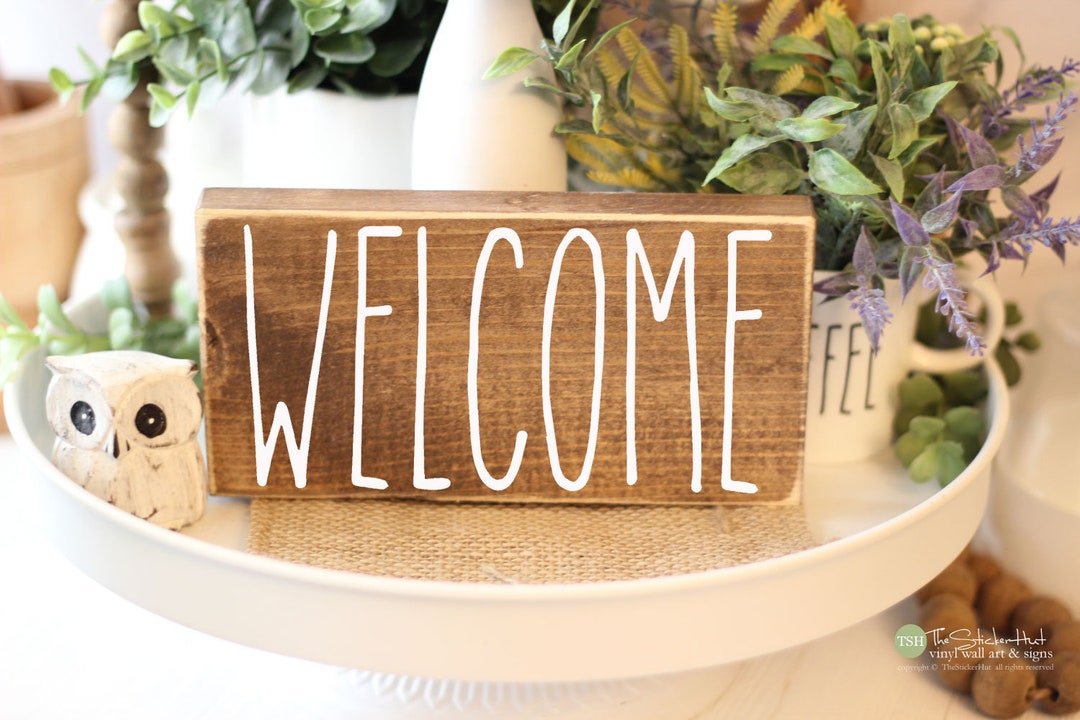 Customized Mini Wood Sign Farmhouse Decor Mini Block Wood Sign ...