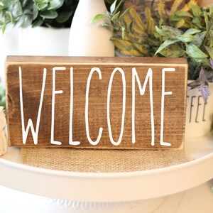 Customized Mini Wood Sign Farmhouse Decor Mini Block Wood Sign ...
