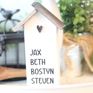 Family Mini House Sign - Home Sign - Custom House - Tiered Tray Items ...
