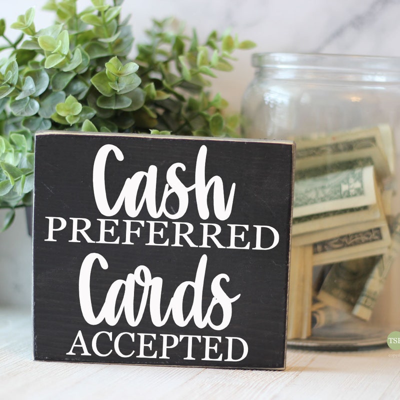 No Cash Payment Accepted Sign - Etsy