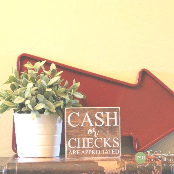 Cash Prefered Sign - Etsy