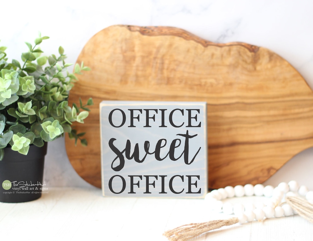 Office Sweet Office Wood Sign - Office Decor - Desk Decor - Funny ...