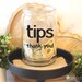 Tips Thank You Vinyl Decal Vinyl Lettering for Tip Jar Removeable JAR ...