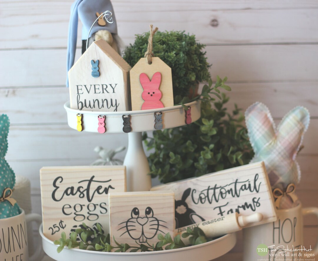 Easter Tiered Tray Set Mix and Match Items Mini Sign Sets - Etsy