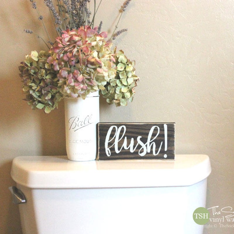 Flush Sign - Etsy
