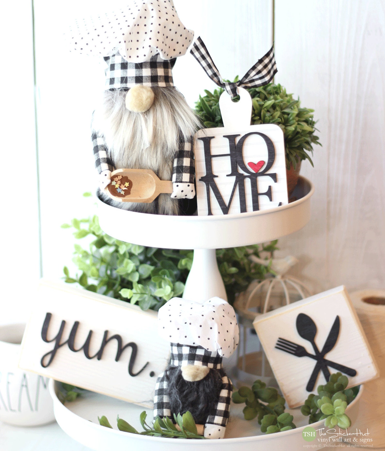 Kitchen Baking Cooking Signs - Tiered Tray Set - Mix and Match Items ...