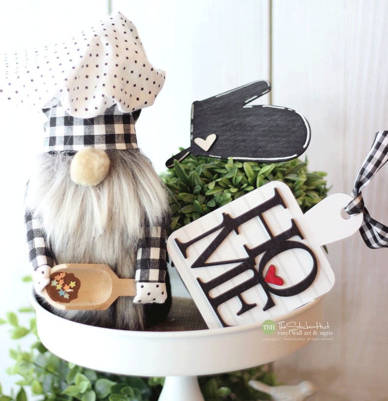 Kitchen Baking Cooking Signs - Tiered Tray Set - Mix and Match Items ...