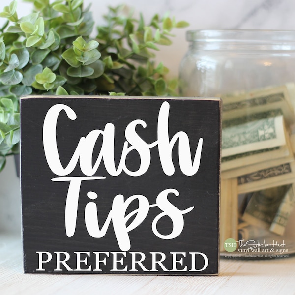 Cash Preferred Sign - Etsy