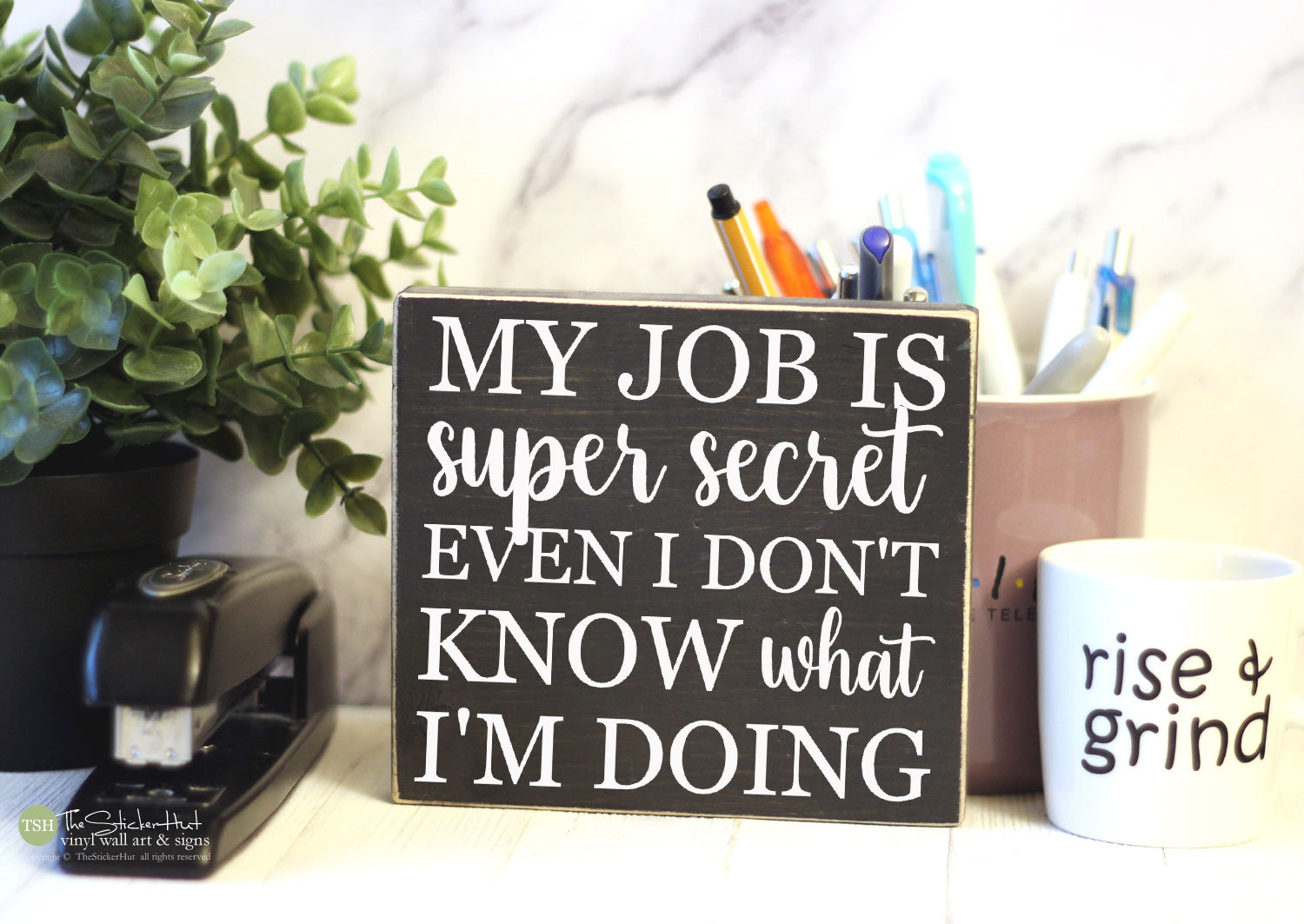 Office Desk Signs - Cubicle Signs - Office Humor - Desk Signs - Mini ...