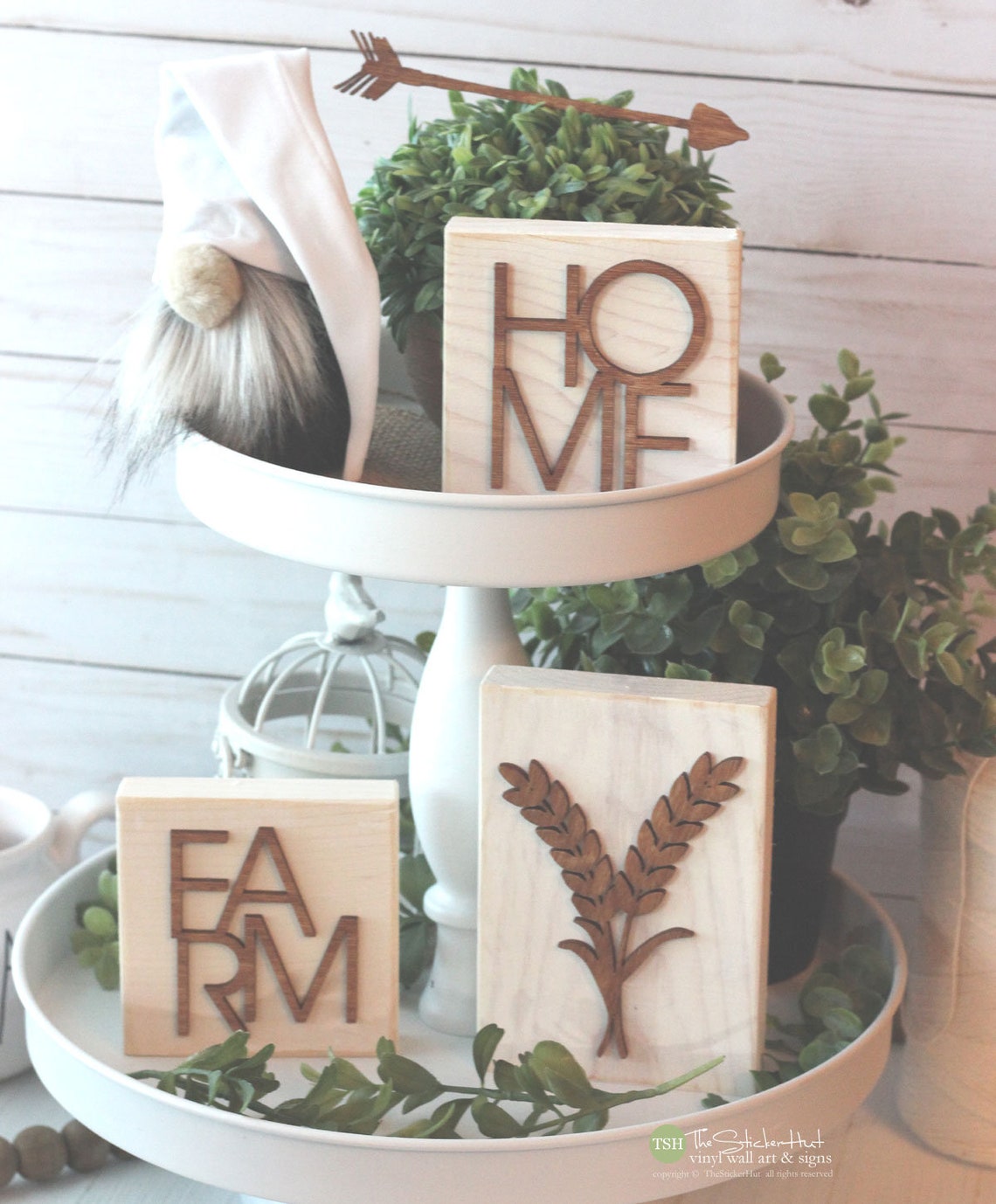 Modern Farmhouse Signs - Tiered Tray Set - Mix and Match Items - Farm ...