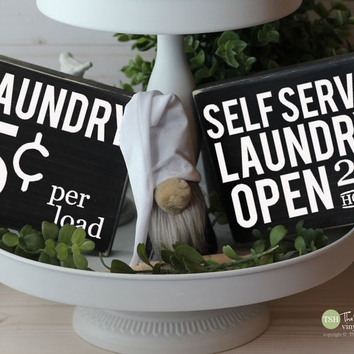 Laundry Sign Mini Block Funny Sign Laundry Room Decor - Etsy