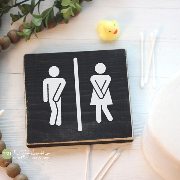 Small Bathroom Signs - Etsy