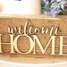 Welcome Home Sign Mini Block 3D Home Decor Wooden Sign Wood Signs ...