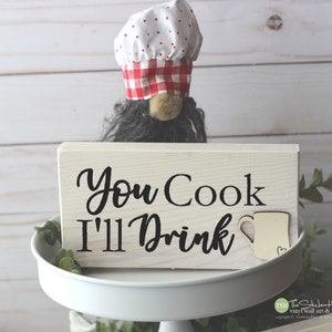 Kitchen Cooking Signs Tiered Tray Set Mix and Match Items Mini Signs 3D ...