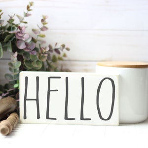 Customized Mini Wood Sign Farmhouse Decor Mini Block Wood Sign ...