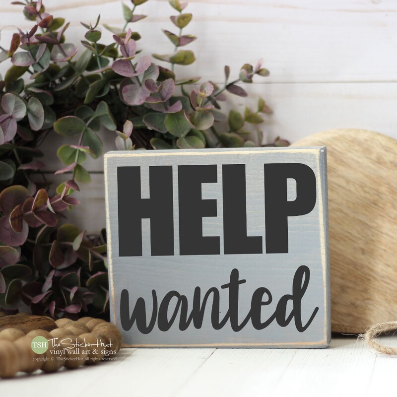 Help Wanted Sign - Etsy