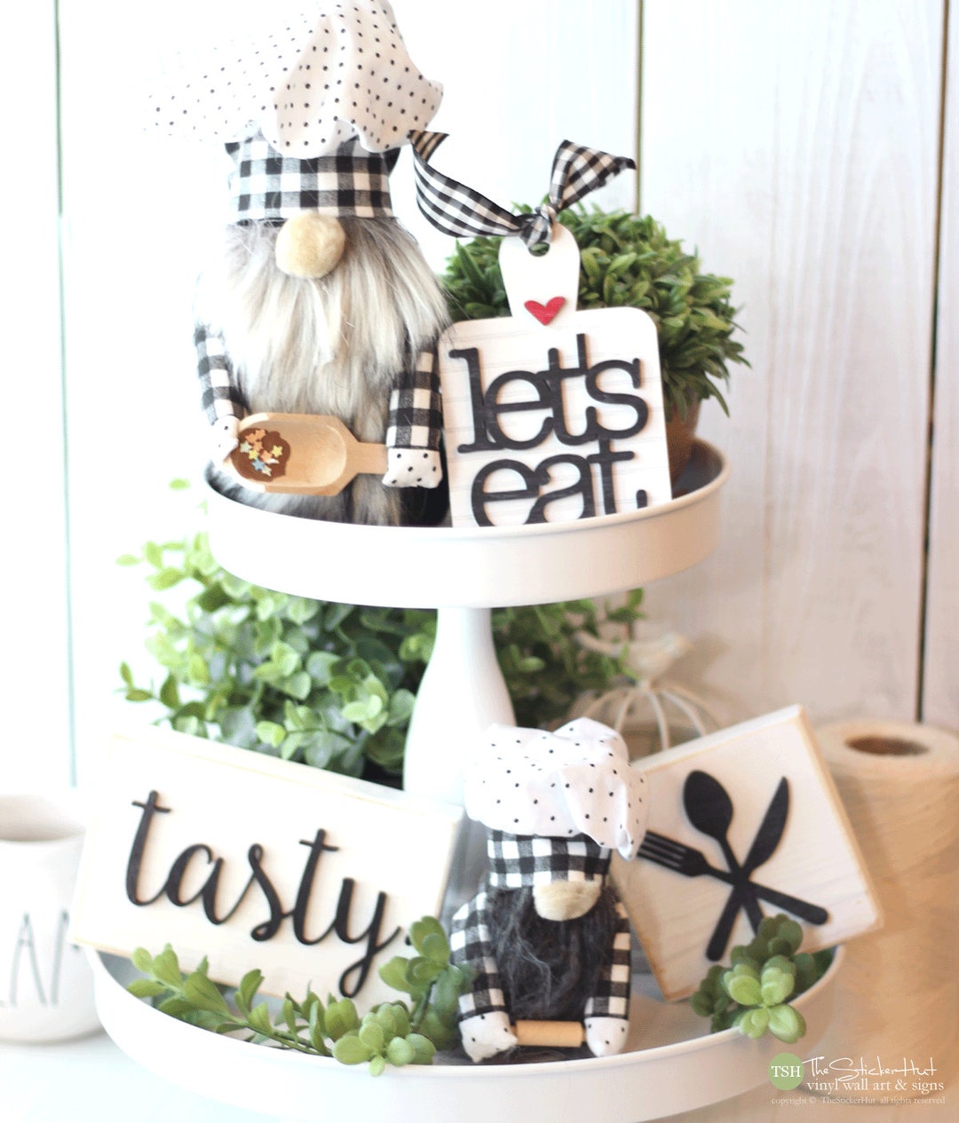 Kitchen Baking Cooking Signs - Tiered Tray Set - Mix and Match Items ...