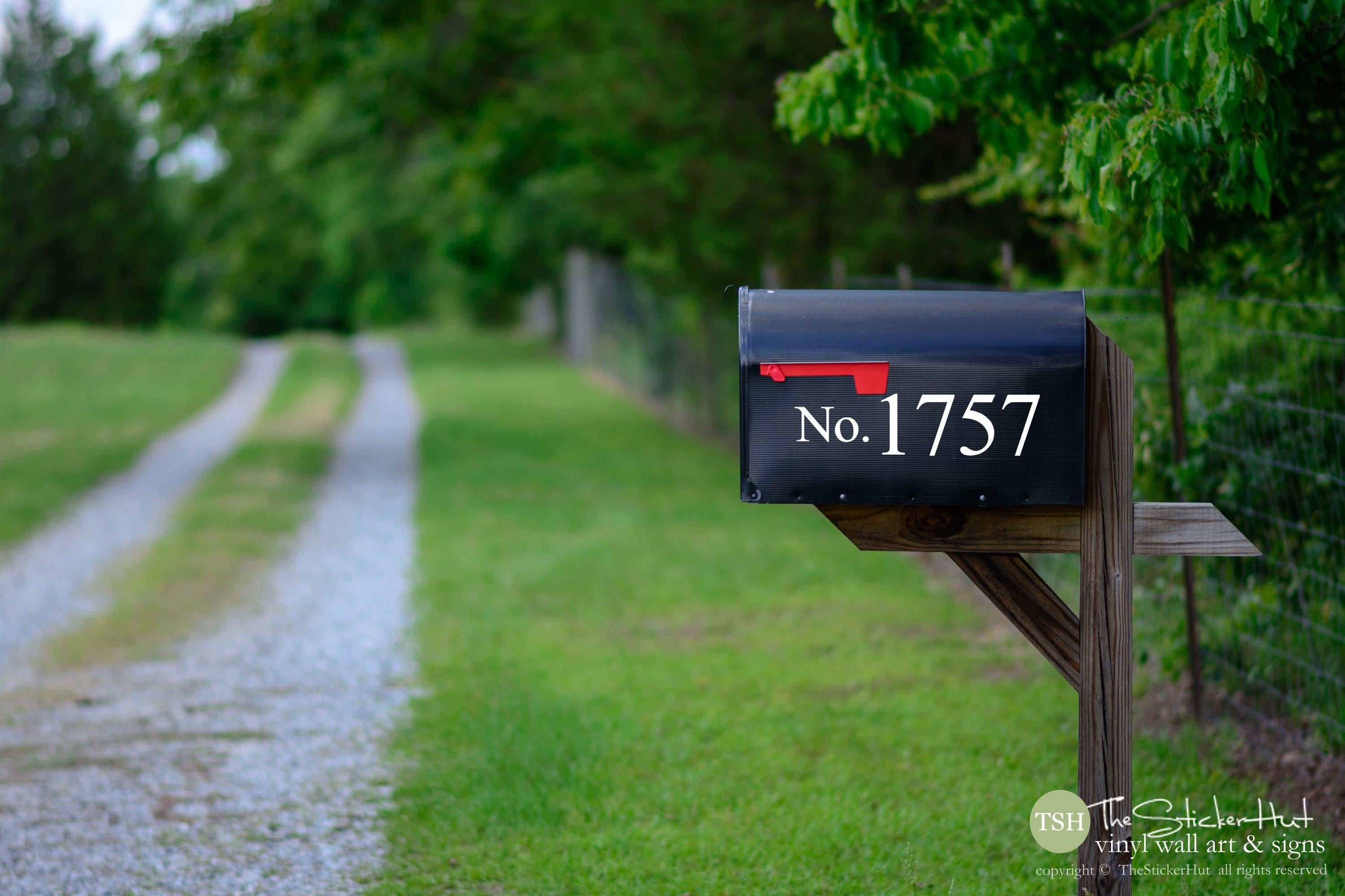 Street Number Front Door Sticker - No With Your House Numbers Front ...