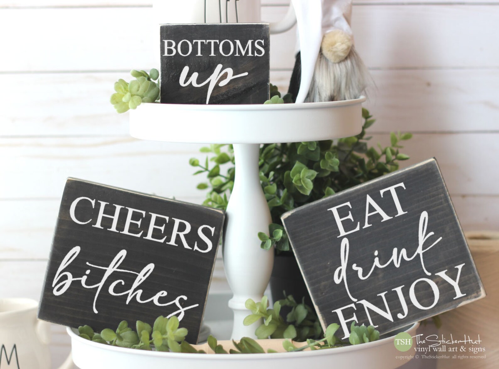 Cocktail Mini Signs Small Wood Decor Signs Mini Drinking - Etsy