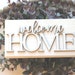 Welcome Home Sign Mini Block 3D Home Decor Wooden Sign Wood Signs ...