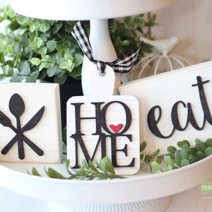 Kitchen Baking Cooking Signs - Tiered Tray Set - Mix and Match Items ...