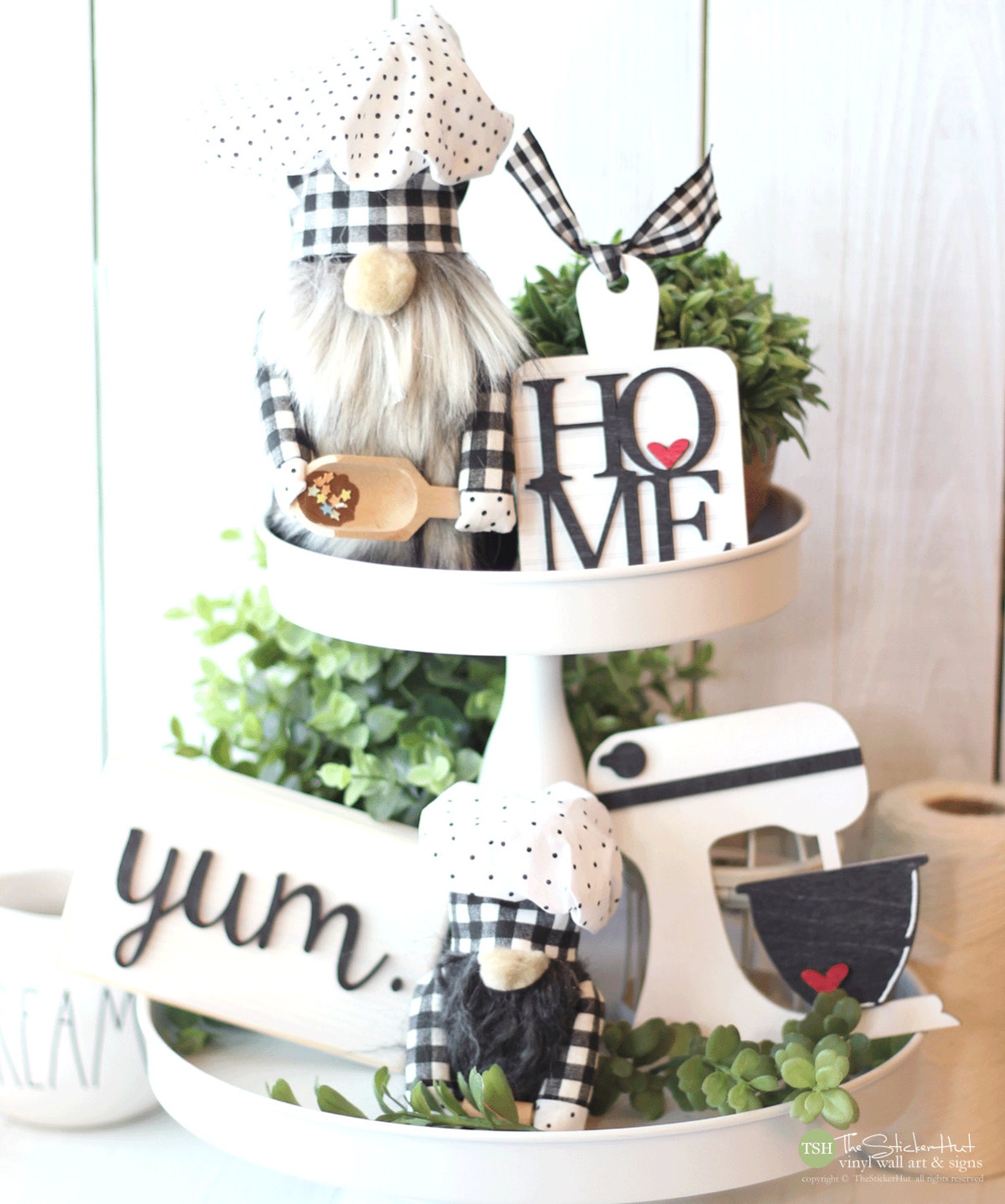 Kitchen Baking Cooking Signs - Tiered Tray Set - Mix and Match Items ...