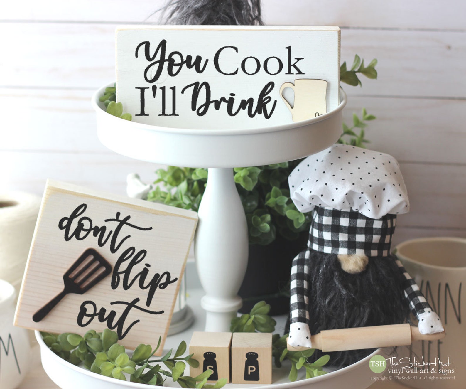 Kitchen Cooking Signs Tiered Tray Set Mix and Match Items | Etsy