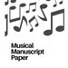Blank Staff Manuscript Paper: 100 Sheets for Musical Notation - Etsy