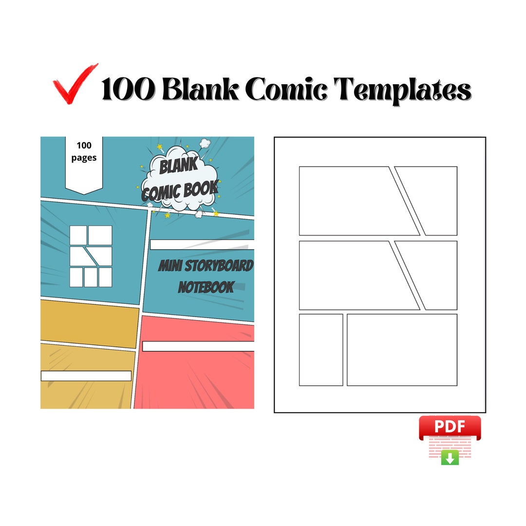 Blank Comic Book: Mini Storyboard Edition - Etsy