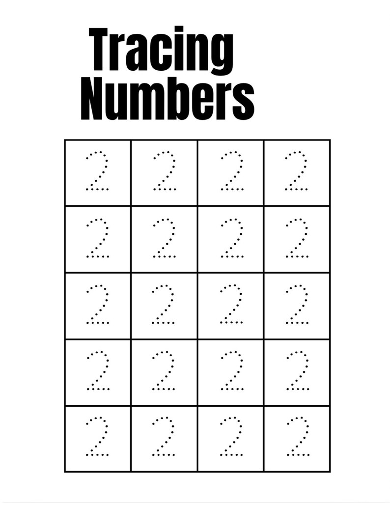 Numbers Tracing and Matching Worksheets: Engaging Educational ...