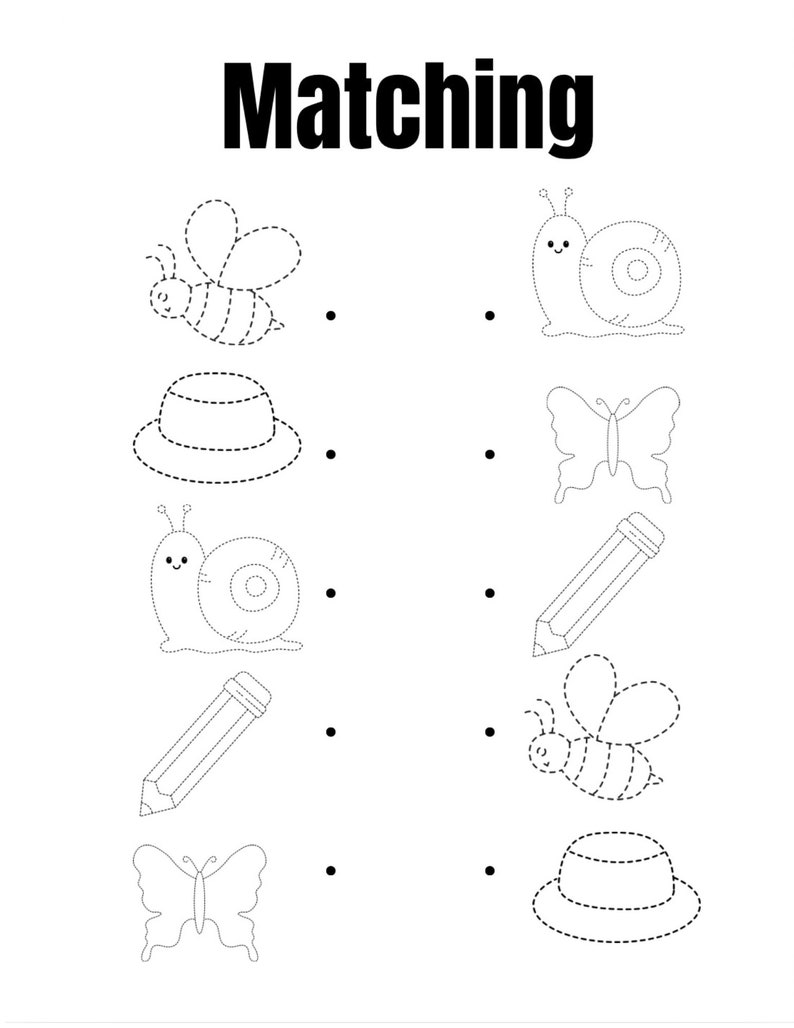Numbers Tracing and Matching Worksheets: Engaging Educational ...