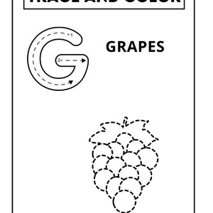 Easy Trace and Color ABC Worksheets: Follow the Dotted Lines and Add ...