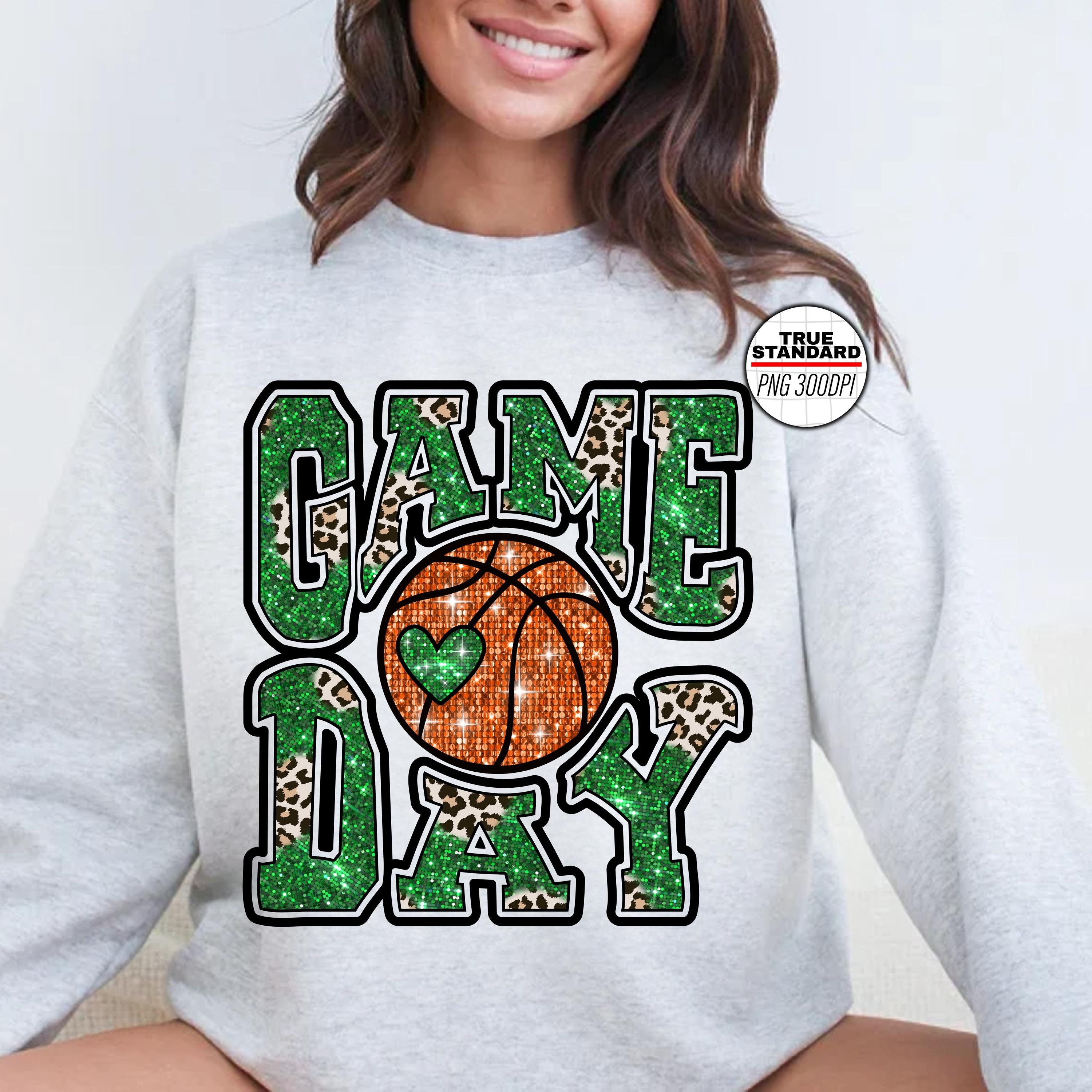 Game Day Basketball PNG Image, Basketball Mom Png, Basketball Green ...