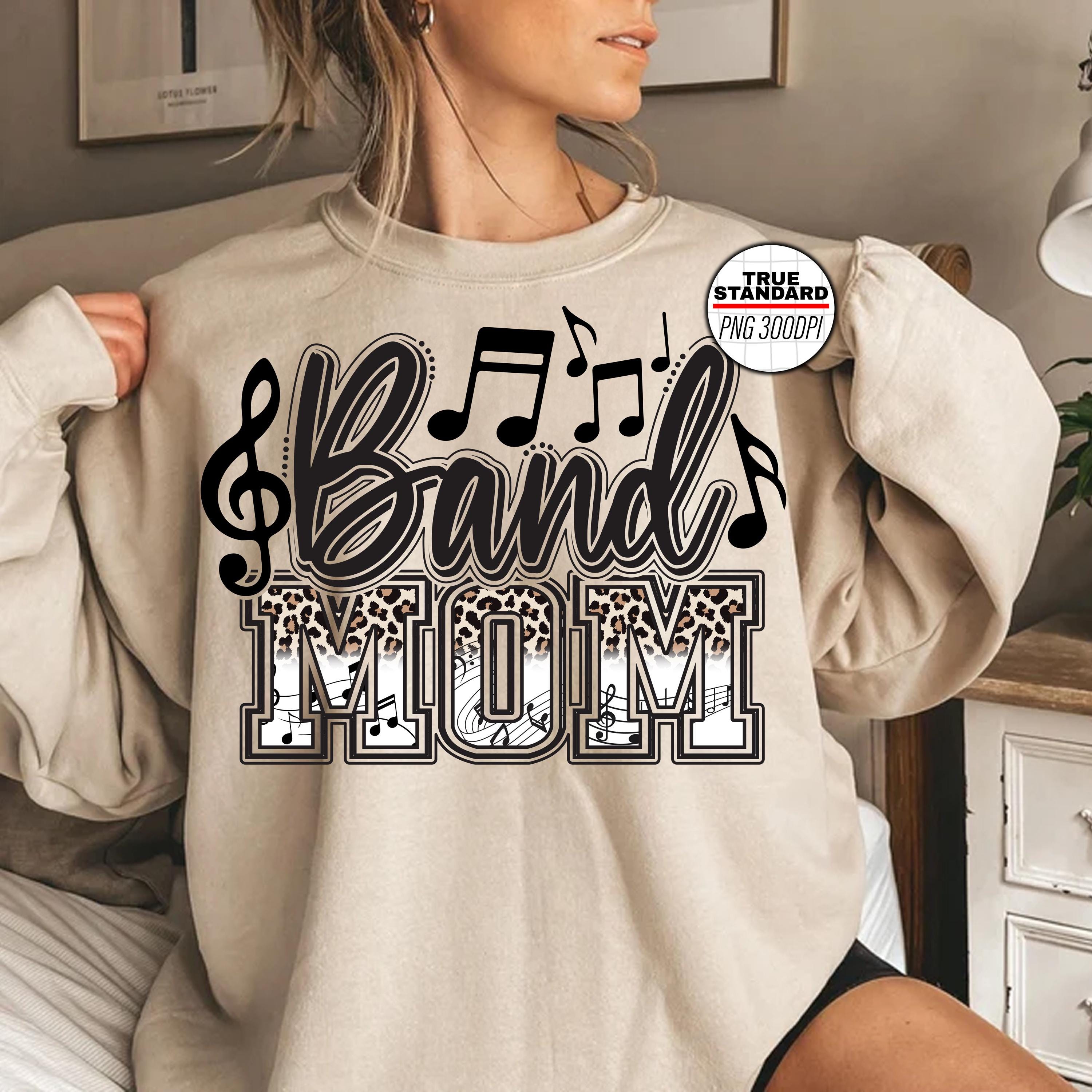 Band Mom PNG Image, Band Mom Black PNG, Mom, Leopard Marching Band ...