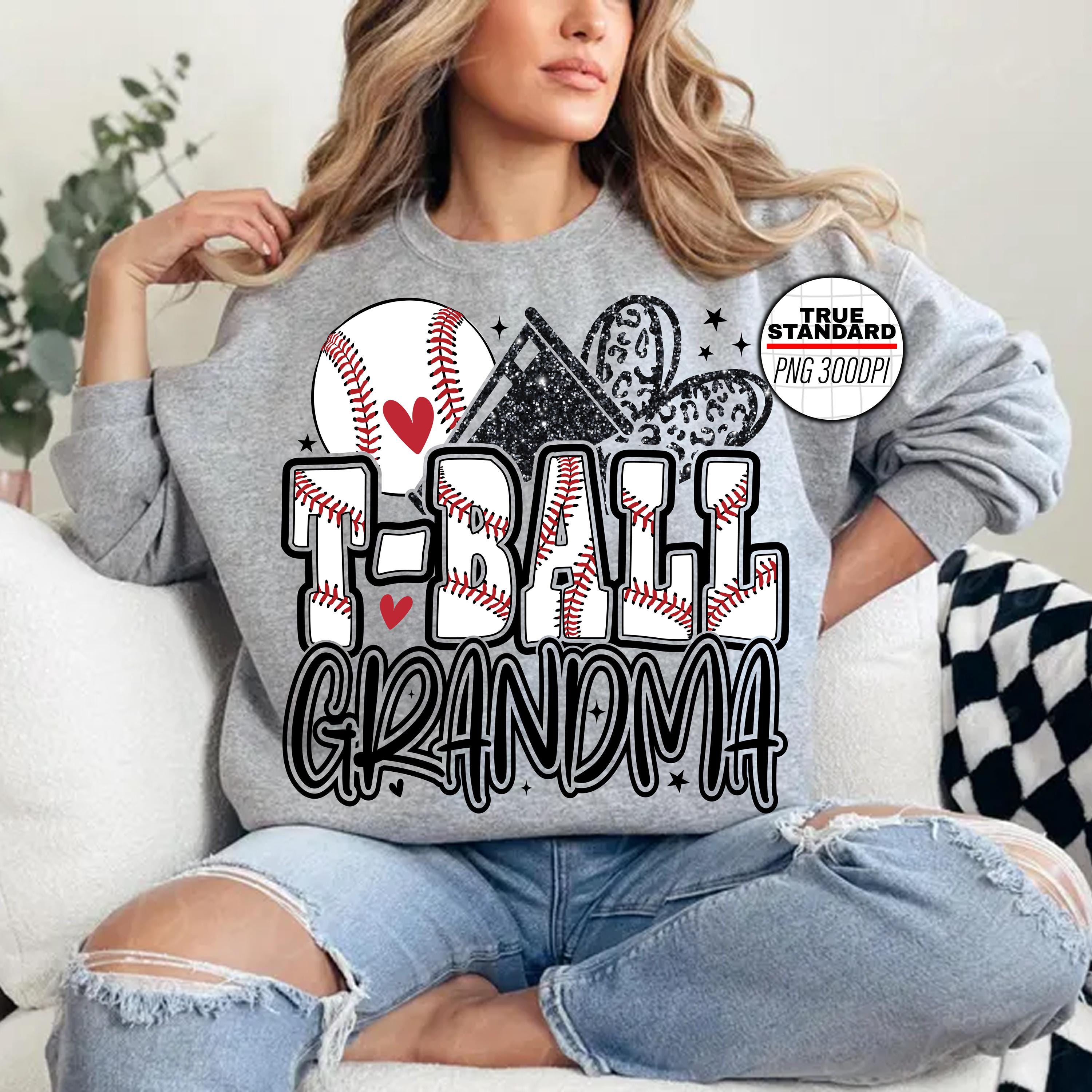 T-ball Grandma PNG Image, T-ball Leopard Glitter Black Design ...