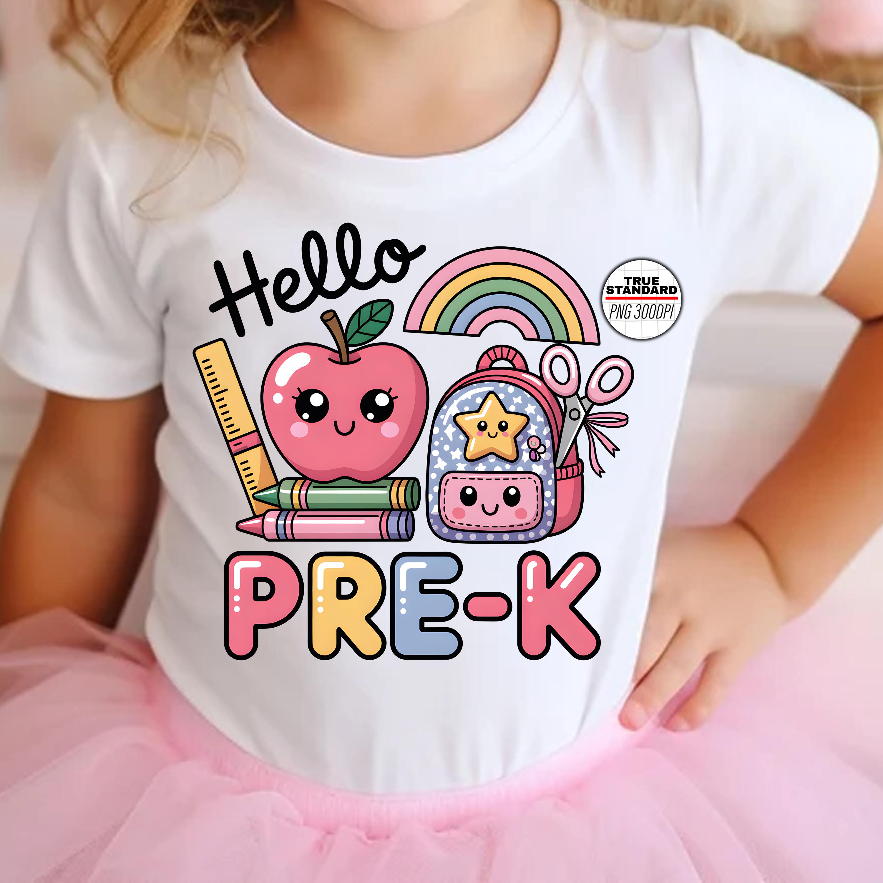 Hello Pre-k Sublimation, Hello Pre K Png, Pre K Png, Pre Kindergarten ...