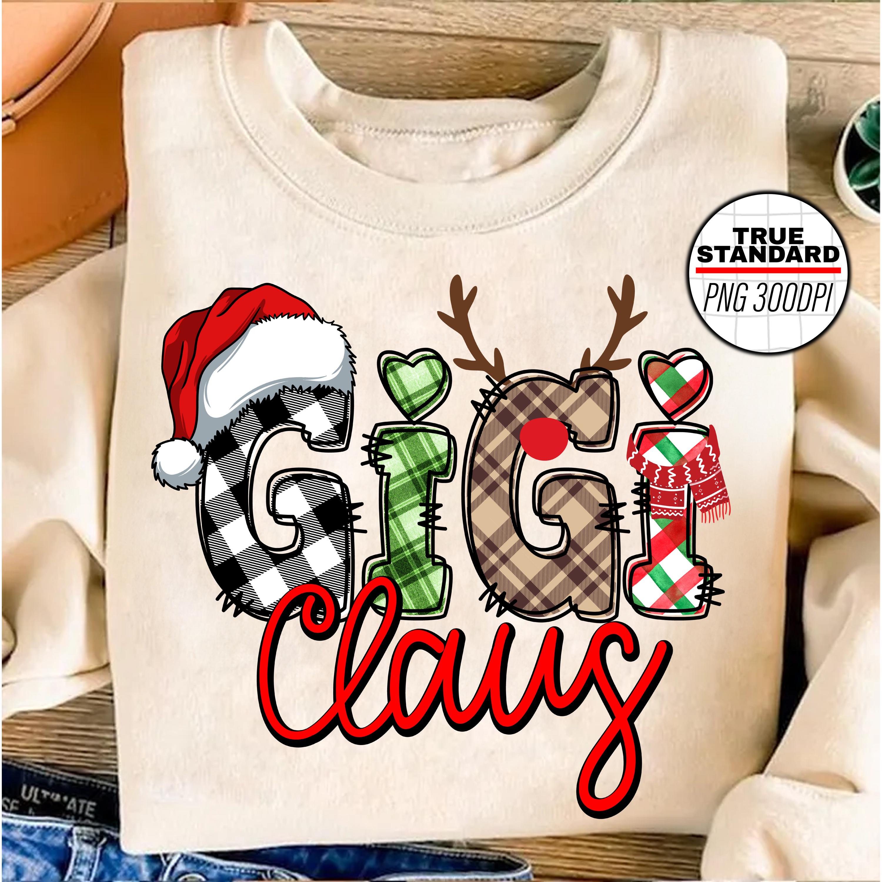 Christmas Mama Gigi Nana Yaya Claus Bundle Png, Mama With Kids Name Png ...
