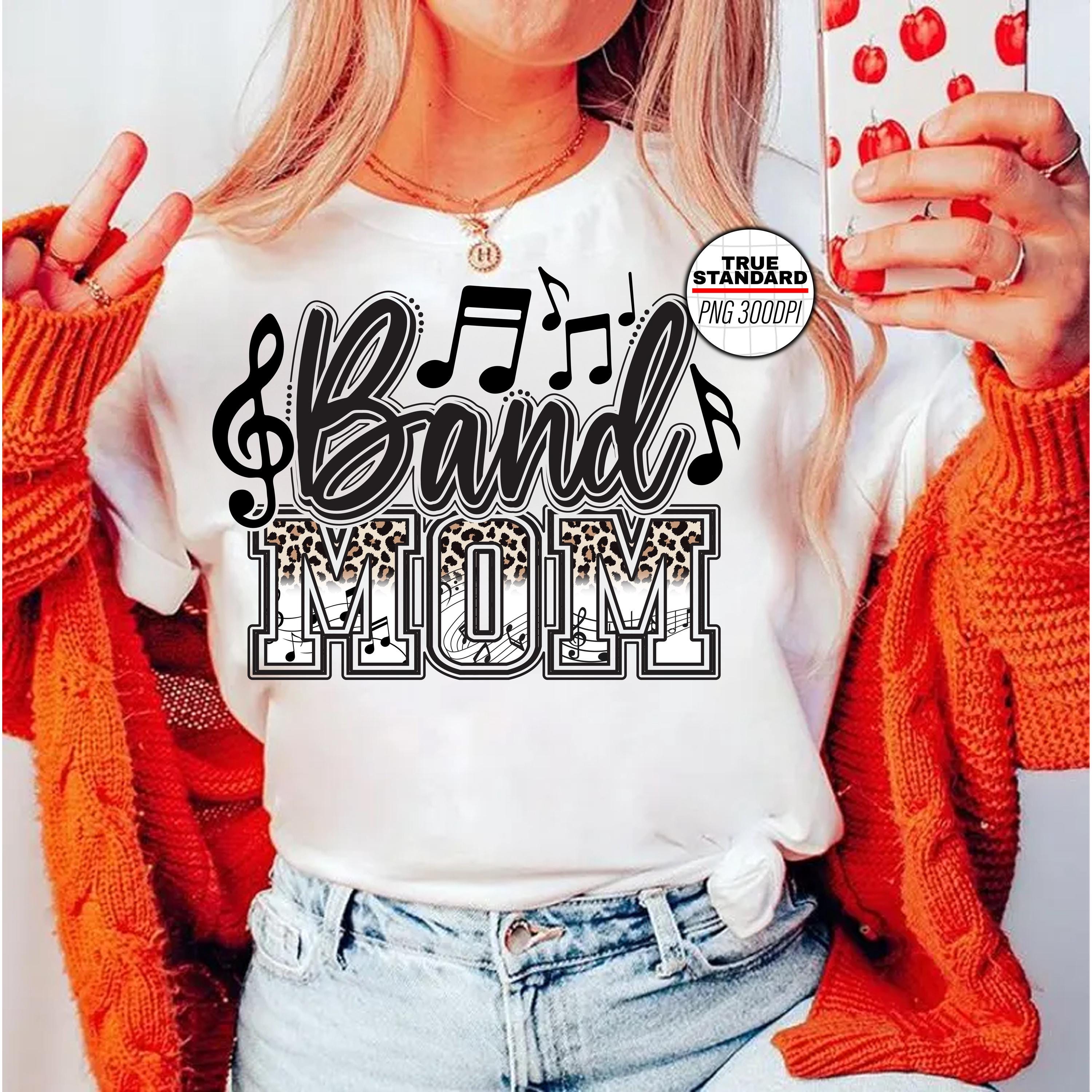 Band Mom PNG Image, Band Mom Black PNG, Mom, Leopard Marching Band ...