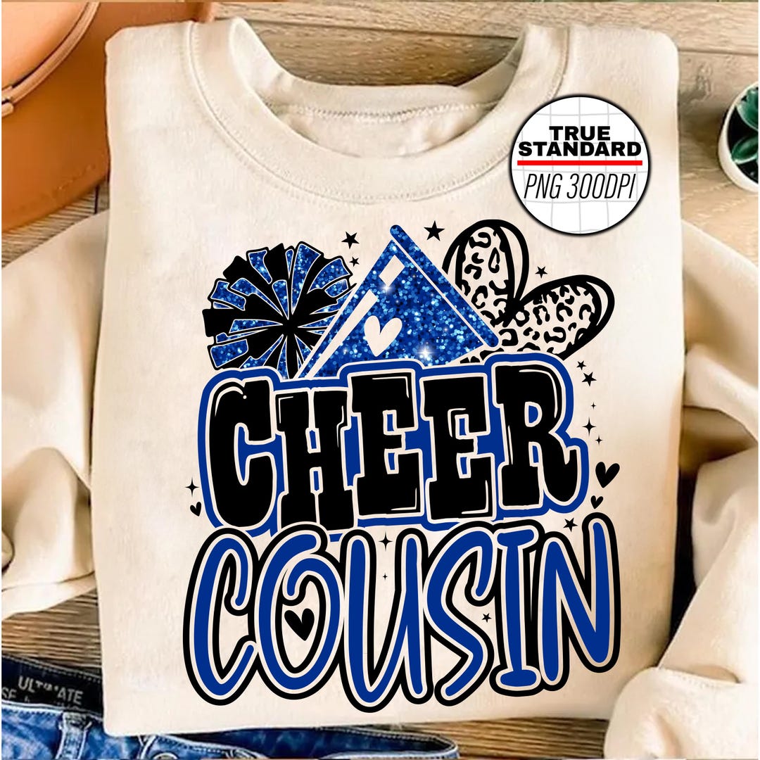 Cheer Cousin Png, Football Leopard Print Heart Png, Leopard Glitter ...