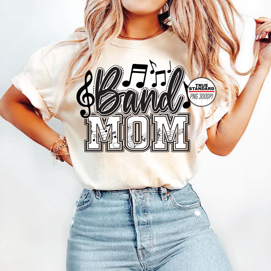 Band Mom PNG Image, Band Mom Black PNG, Mom, Marching Band Black Design ...