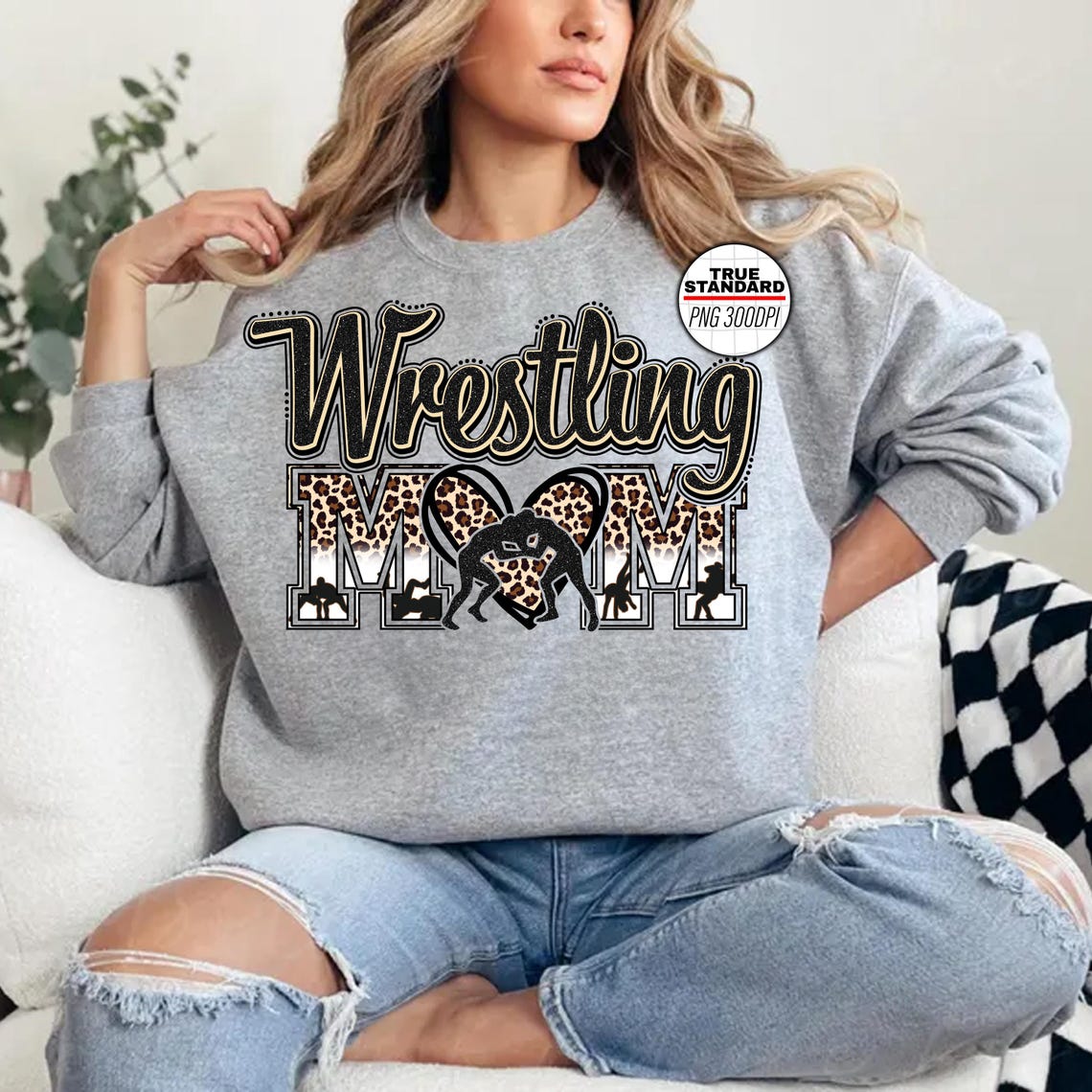 Wrestling Png, Wrestling Mom PNG, Wrestling Leopard Black Glitter ...