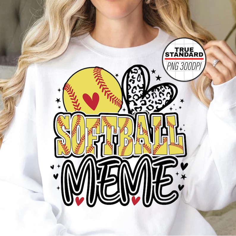 Softball Meme PNG Image, Game Day Softball PNG, Softball Black Design, Sublimation Designs ...