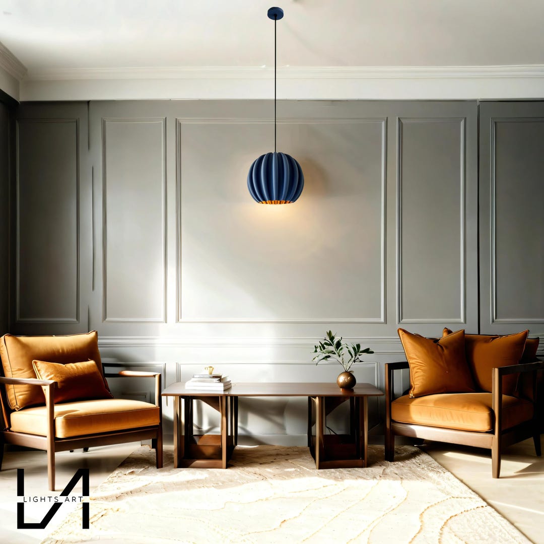 Sphere Pendant Light- Modern Kitchen Light- Unique Island Lamp- Round ...