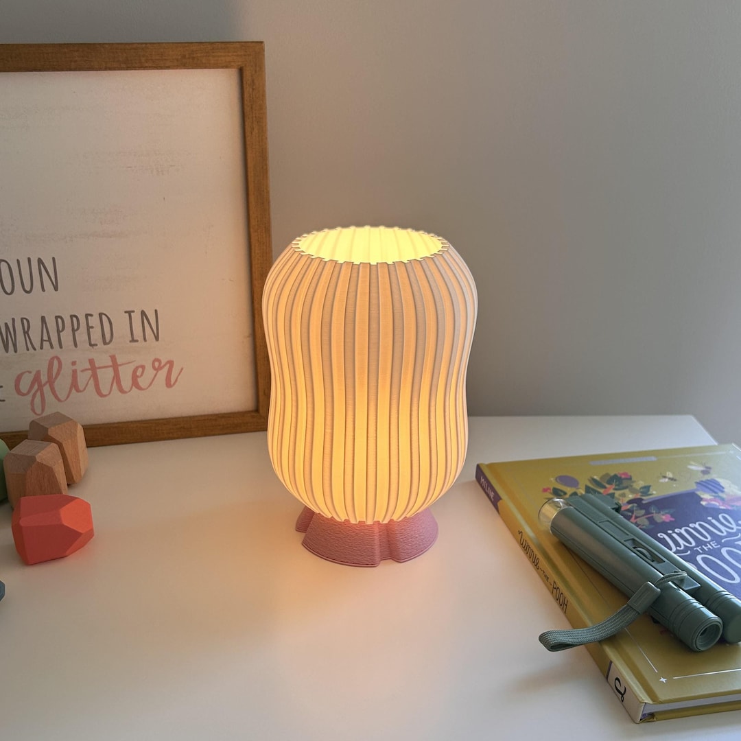 Wave Candy Table Lamp - Unique Minimalist Ecologic Bedside Lamp ...